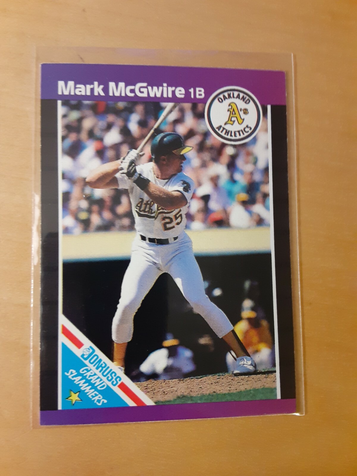 1989 Donruss Grand Slammers Mark McGwire #7 Oakland Athletics Baseball ...