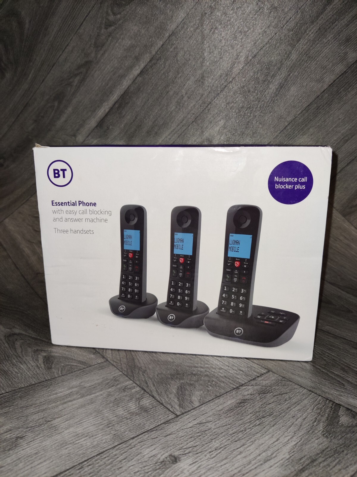 BT Essential Phone with Call Blocking and Answer Machine - Trio, 18.5 x ...