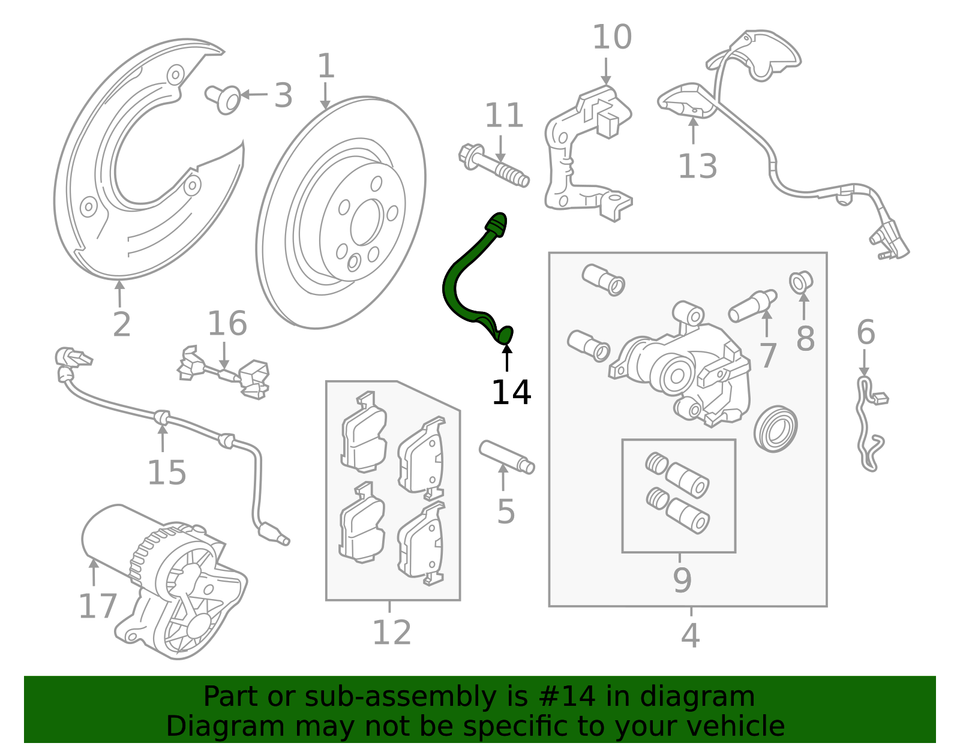 Genuine Jaguar Brake Hydraulic Line T2H49178 | eBay