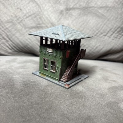 VTG 1958 Revell HO Scale Junction Signal Building Train Layout Built ...