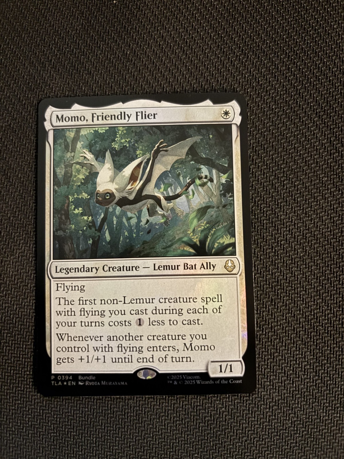 MTG Avatar: The Last Airbender, Momo, Friendly Flier 0394 - Promo Foil ...