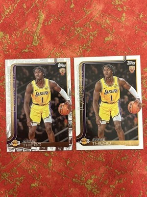 2025-26 Topps Adou Thiero Season Tip-Off & Base 236 RC Rookie Los ...