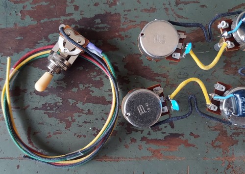 Les Paul Wiring Harness 500k Volume No load Tone Short Shaft pots ...