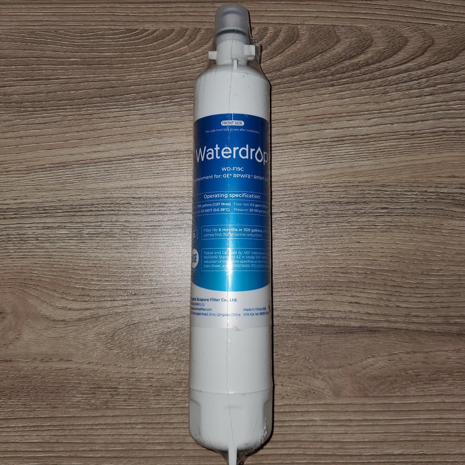 Waterdrop Refrigerator Water Filter, Replacement for GE® RPWFE WITH ...