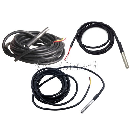DS18B20 DS18S20 Waterproof Digital Temperature Temp Sensor Probe 1M/2M ...