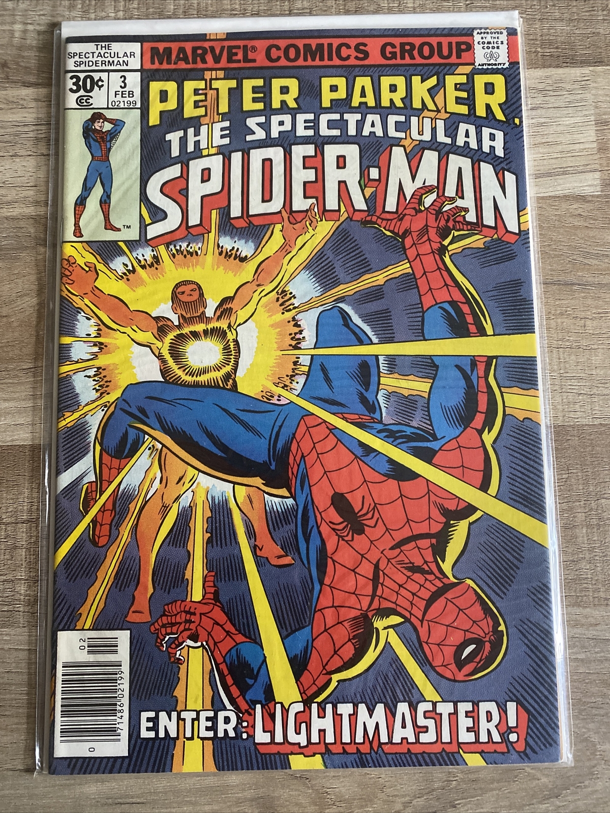 Peter Parker, The Spectacular Spider-Man #3 1st app Lightmaster Marvel ...