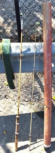 Vintage Shakespeare 1483L 7' 2 piece Wonder Rod fly rod with canvas bag ...