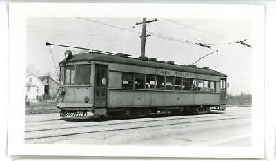 GARY RAILWAYS Trolley Gary IN Indiana Original ca 1930s 40s Photo 4 | eBay