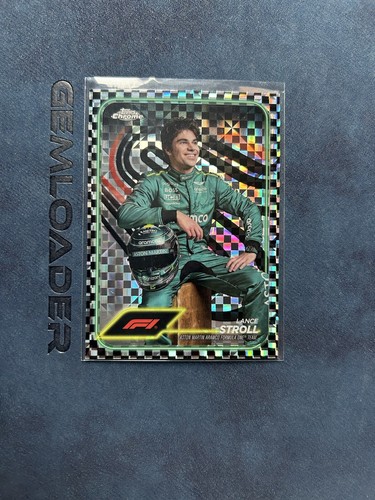 Topps Chrome F1 Formula 1 2024 Checker Flag Parallel Lance Stroll #12 ...