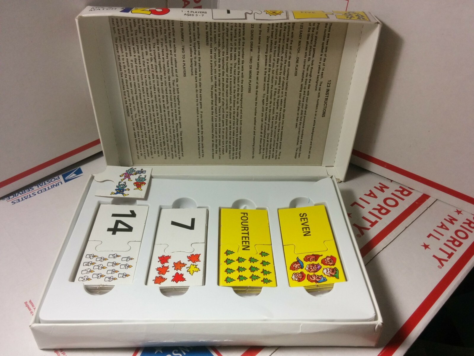 Vtg Mix & Match 123 ages 3-7 - Three Self Correcting game Numbers - 99% ...