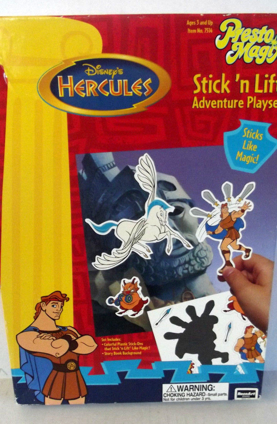 Disney Hercules Stick n' Lift Adventure Playset Storybook Background ...