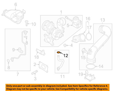 VOLKSWAGEN OEM 13-19 Golf SportWagen-Oil Return Tube O-Ring WHT005363A ...
