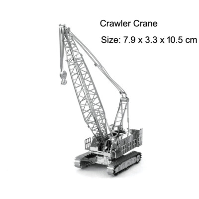 3D Metal Puzzle Crane Model Kits DIY Assemble Jigsaw Puzzle Toys for ...