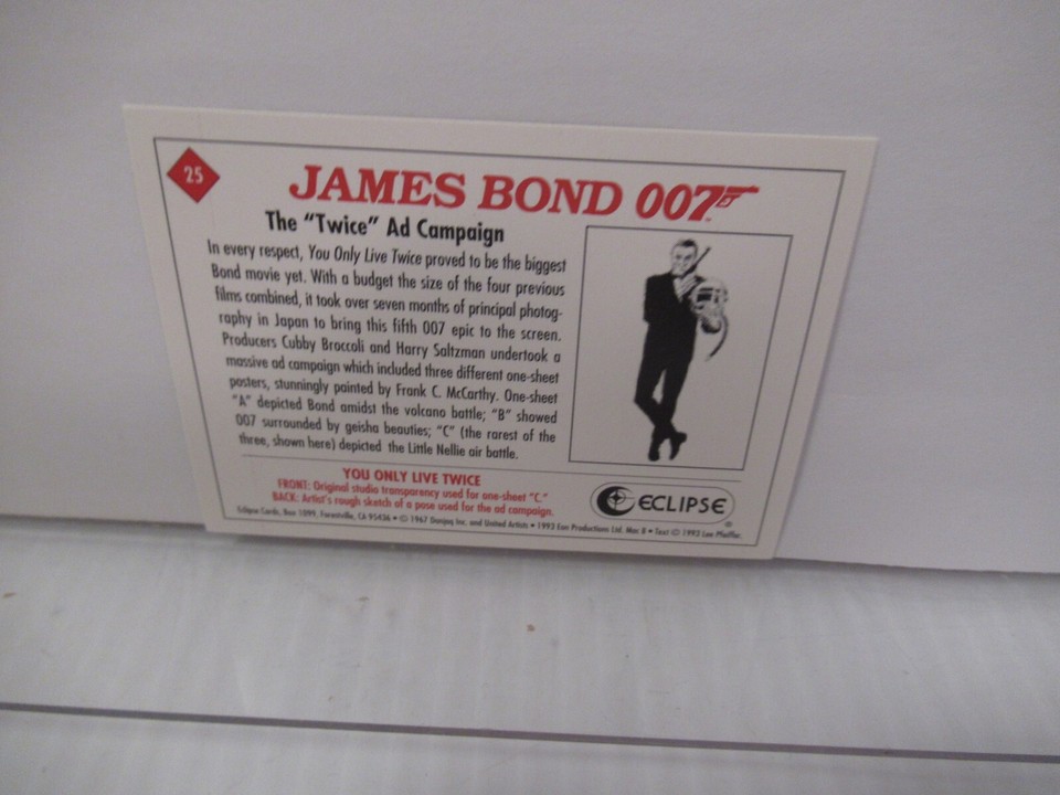 James Bond 007 Eclipse Series 2 #25 Connery You Only Live Twice Poster ...