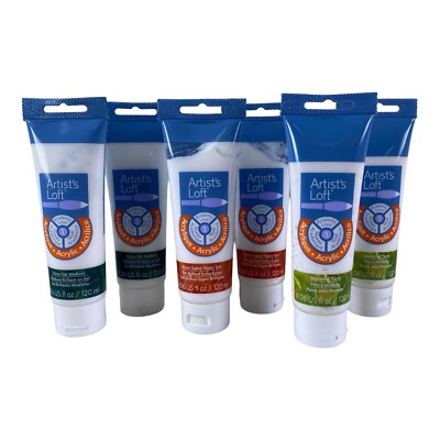 6 Artist’s Loft Modeling Paste And Gloss Gel Super Heavy & Medium 4.06 ...