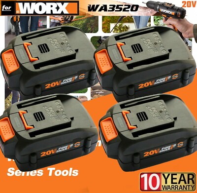 pack For WORX 20V MAX Extend Lithium Battery 20 Volt WA3520 WA3525 ...