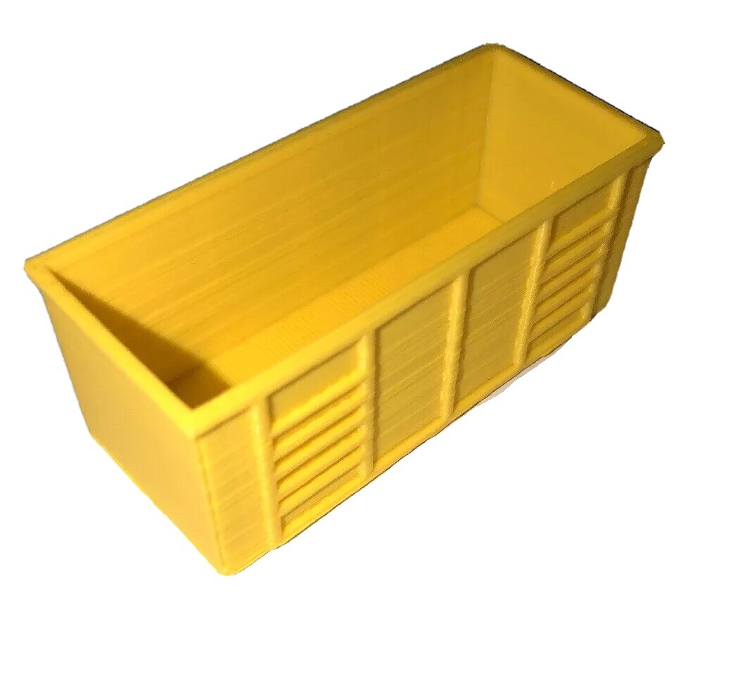 HO Scale Model Railroad Scenery Roll Off Dumpster Yellow | eBay