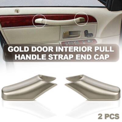 2x Door Panel Pull Strap End Caps Handle Cover Cap For Lincoln Town Car ...