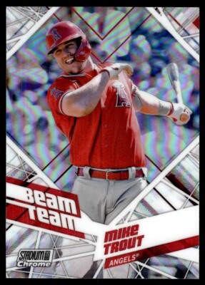 2021 Stadium Club Chrome Beam Team Mike Trout Los Angeles Angels #BTC-2 ...