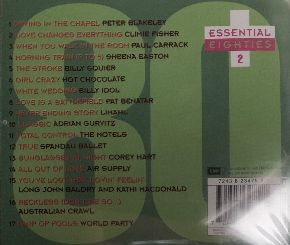 ESSENTIAL EIGHTIES 2~~RARE~~CD~~VARIOUS ARTISTS~~NEW SEALED ...