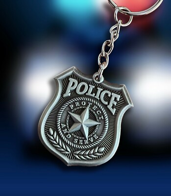 Police KeyChain - Police Officer - Law Enforcement Key Chain Policeman ...