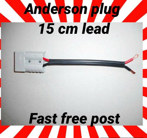solar connectors 15 cm lead with anderson style plug 6mm auto cable 38 ...