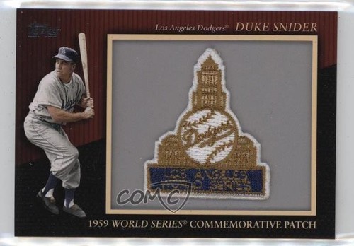 2010 Topps Manufactured Commemorative Patch Duke Snider #MCP120 Patch ...