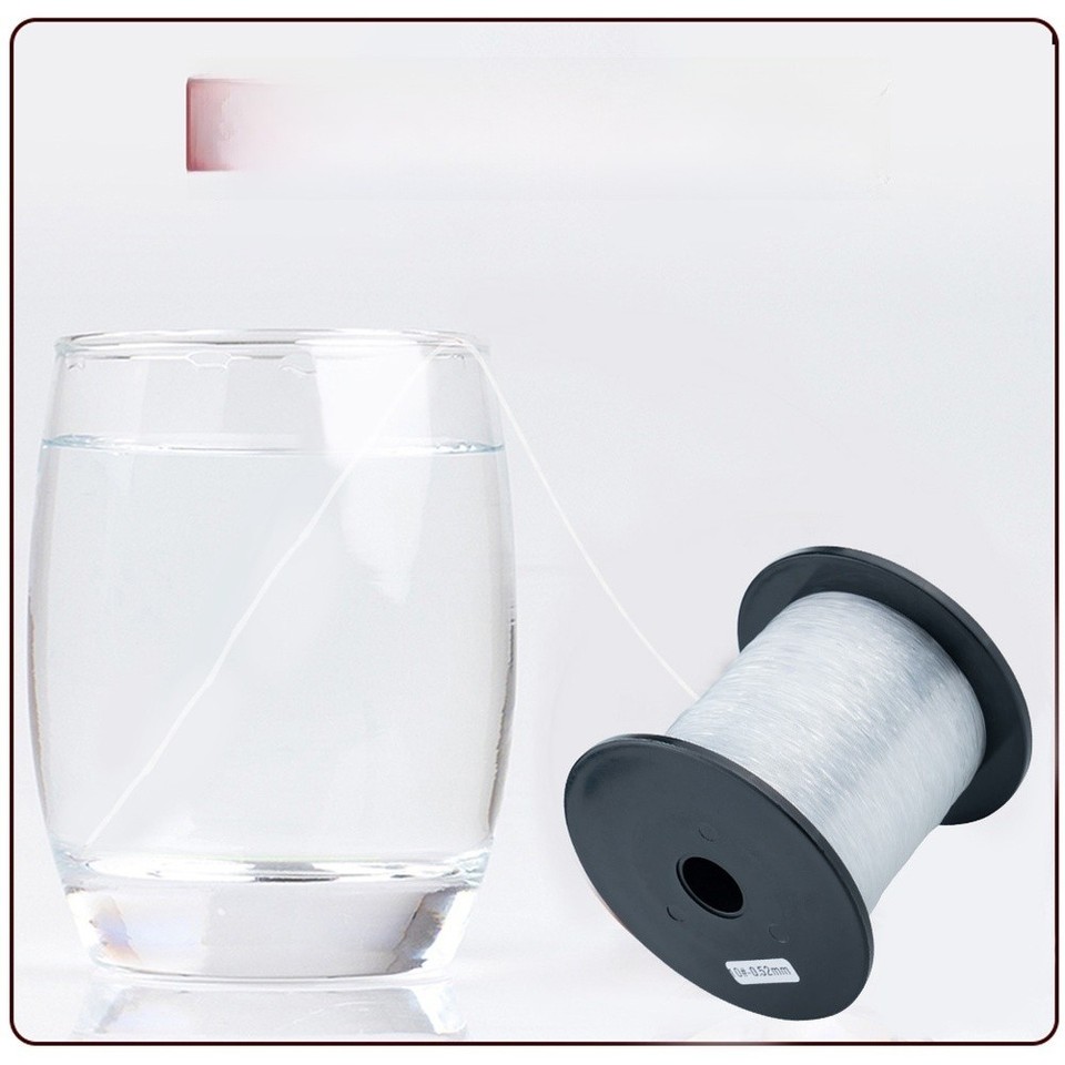 Clear 500M Nylon Fishing Line Strong Pull for Big Game Leader and For ...