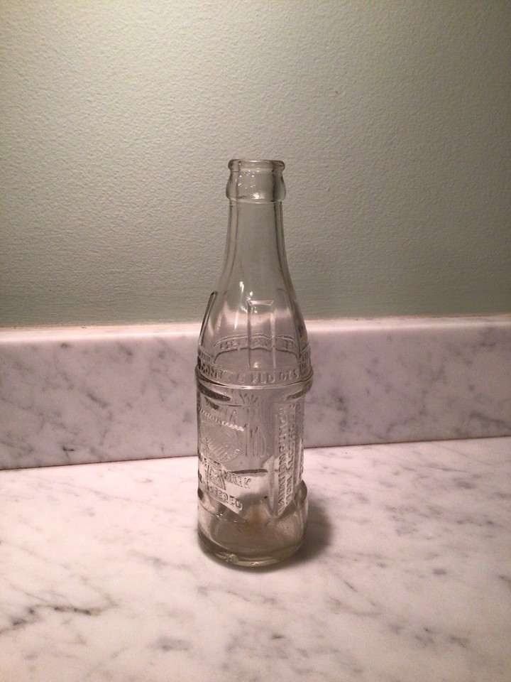 Delaware Punch Bottle, clear glass, triangular shape base | eBay