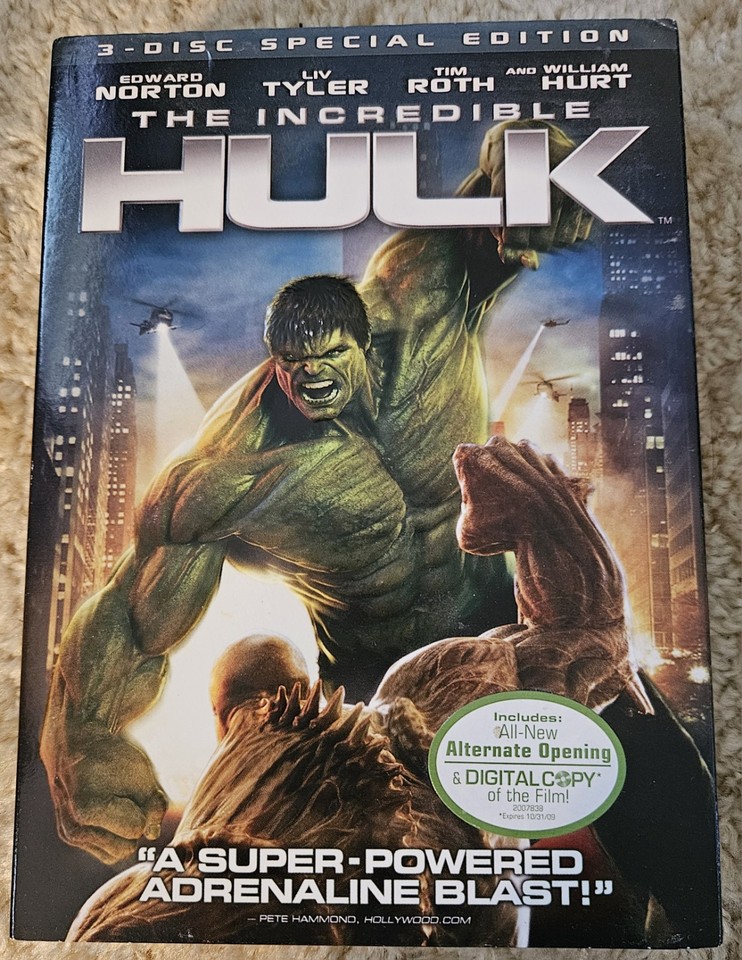 The Incredible Hulk DVD, 2008, 3-Disc Set, Special Edition 25195039918 ...