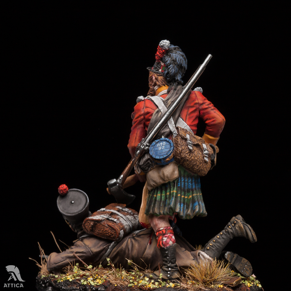 Scottish lumberjack Battle of Waterloo 54mm Painted Toy Soldier Pre ...