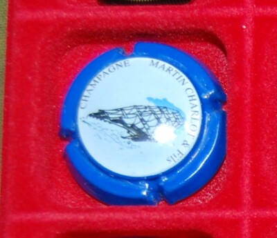 1 Plaque de muselet de champagne Martin Charlot et fils ctr bleu | eBay