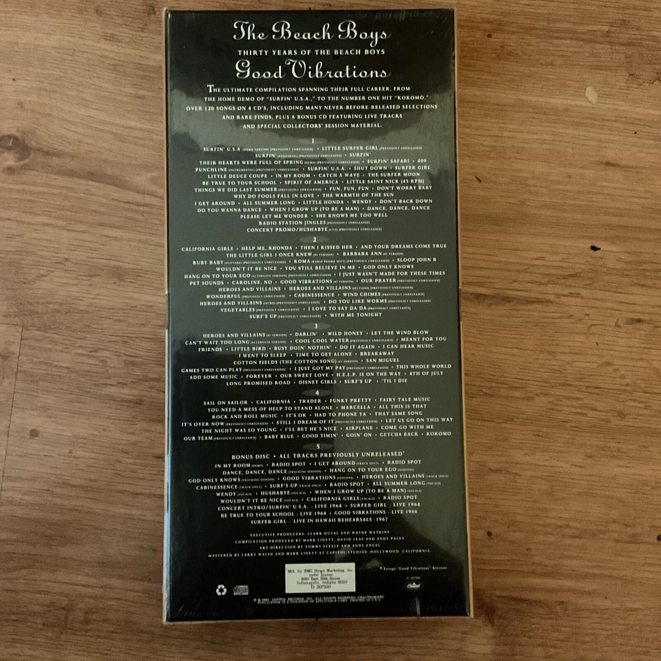Beach Boys Good Vibrations Cd Box Set Thirty Years of The Beach Boys ...