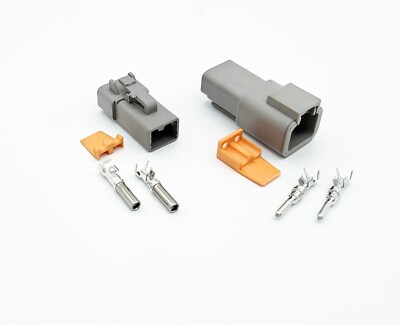 2 Pin Deutsch DTP DTP04-2P DTP06-2S Electric Fan Connector & Terminal ...