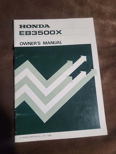Honda EB3500X Owner's Manual Part Number - 31ZB4601 | eBay