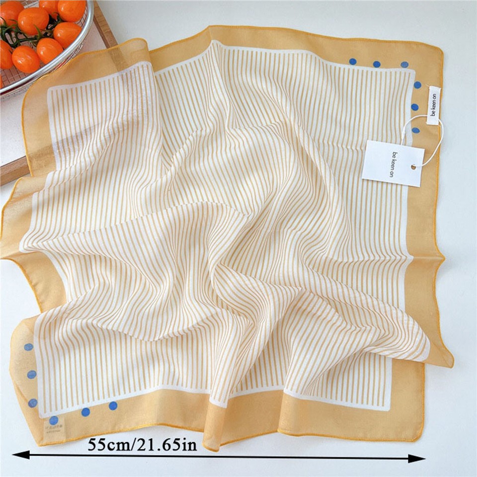 Cotton Bandana Head Scarf Hairband Neckerchief Dot Print Square Hair ...