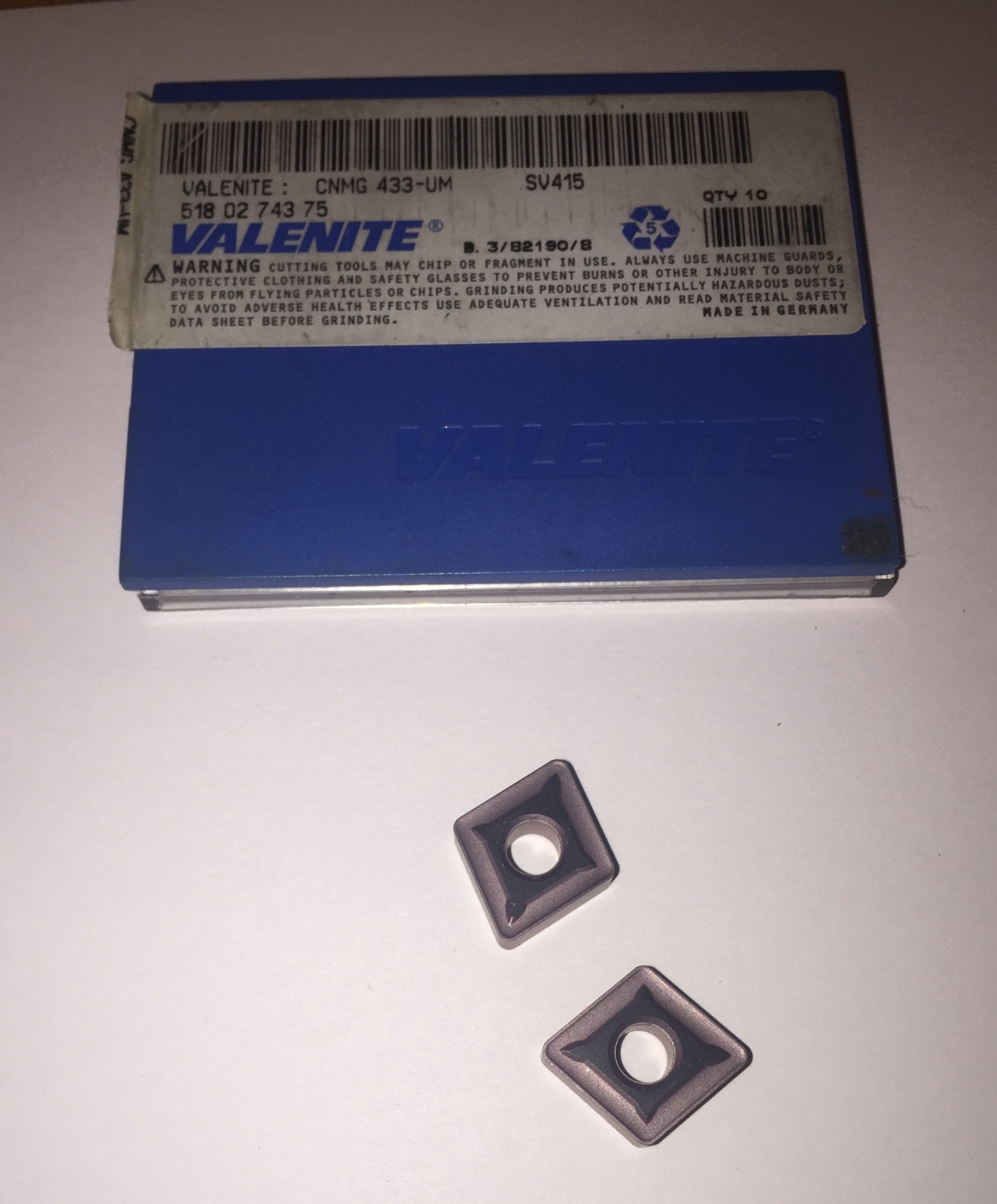 Valenite Carbide Inserts - XPHT160432 TN450- Qty. 2 - NEW | eBay