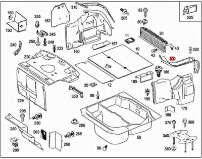 Genuine MERCEDES W221 S-CLASS W221 Cover 2216940933 | eBay