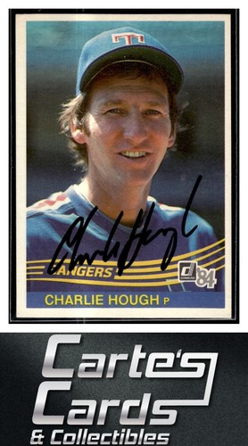 Charlie Hough 1984 Donruss #638 Texas Rangers TTM/IP Signed Autographed ...