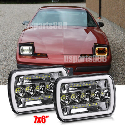 2x Fit Pontiac Firebird 1982-1990 5x7'' 7x6" LED Headlights Hi-Lo Beam ...