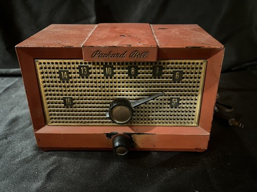 Amazing Vintage Packard Bell AM Tube Radio Model 5R1 - 155705, 1955 ...