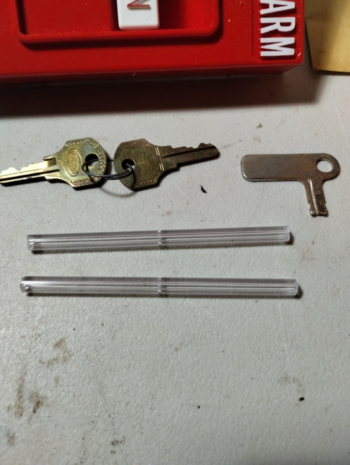 NEW Simplex 4251-20 Pull Down Fire Alarm w/ Keys, Glass Rods ...