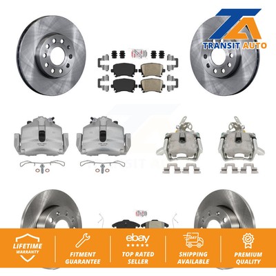 Front Rear Brake Caliper Rotors Ameribrakes Pad Kit (10Pc) For ...