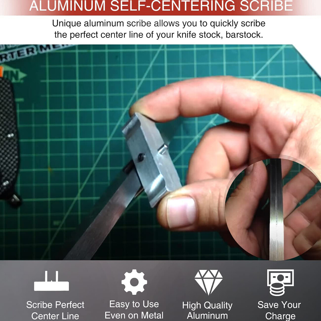 Knife Making Metal Scribe Tool Precision Height Gauge Scriber Center ...