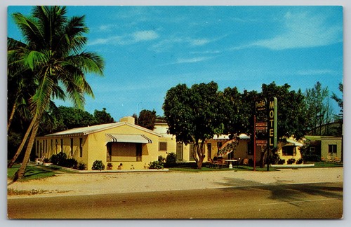 Postcard Amigo Motel Delray Beach Florida FL | eBay