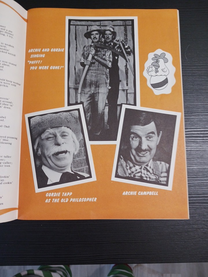 Vtg HEE HAW Songs & Photos Songbook Sheet Music Roy Clark Buck Owens ...
