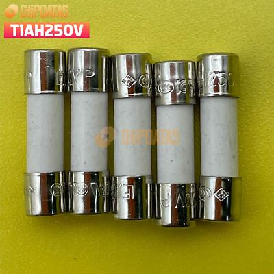 10pcs T1AL250V, T1A 250V, T1 L250V, T1L250V cartridge CERAMIC fuses ...