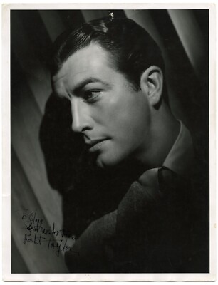 SIGNED Portrait of Actor ROBERT TAYLOR c.1930s Photo by George Hurrell ...
