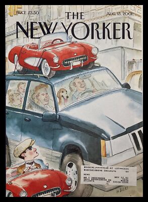 COVER ONLY The New Yorker August 13 2001 Poor Sports by Barry Blitt | eBay