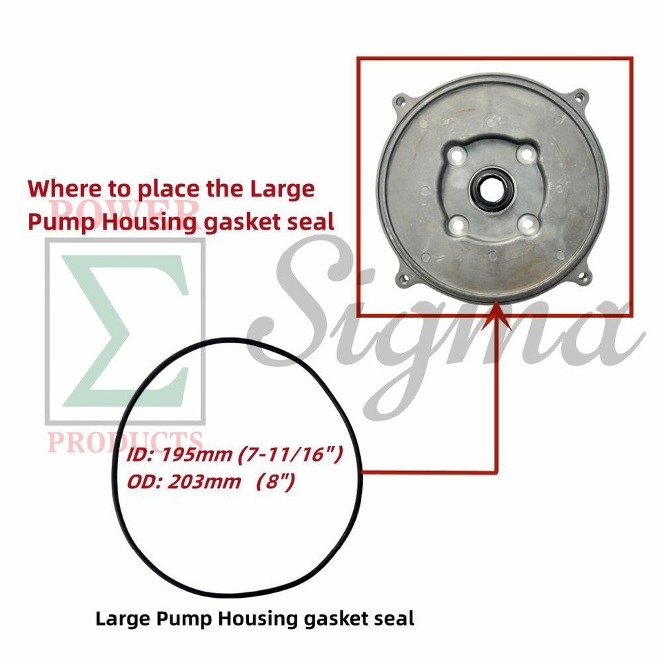 Gasket O-Ring Repair Kit For Generac CW20 2" Inch 158 GPM Clean Water ...